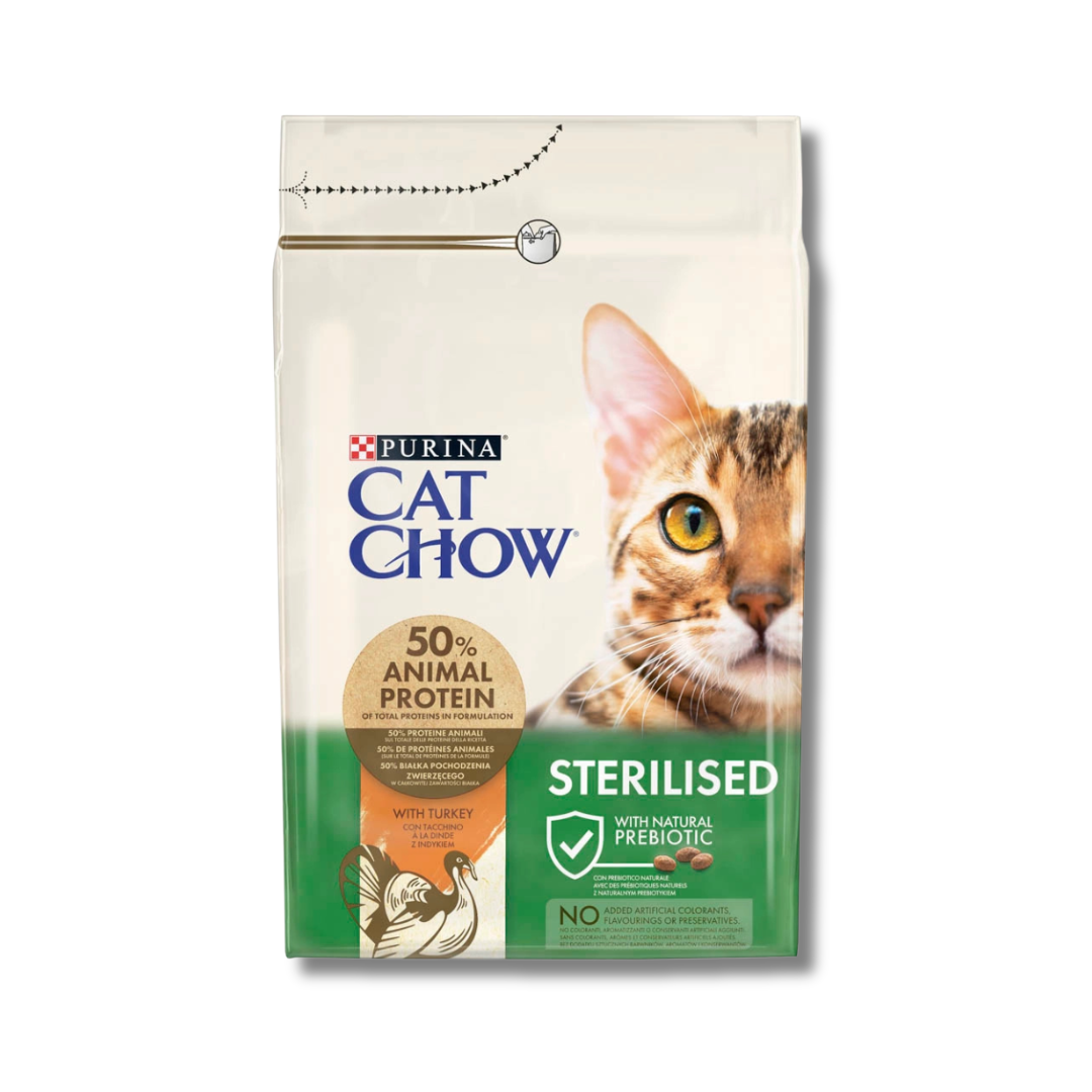 Cat Chow dry food with chicken for neutered cats, 15 kg