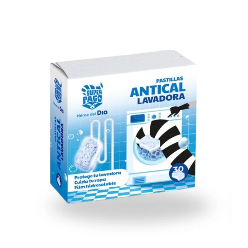 Pastillas Antical para Lavadora SUPER PACO caja 30uds